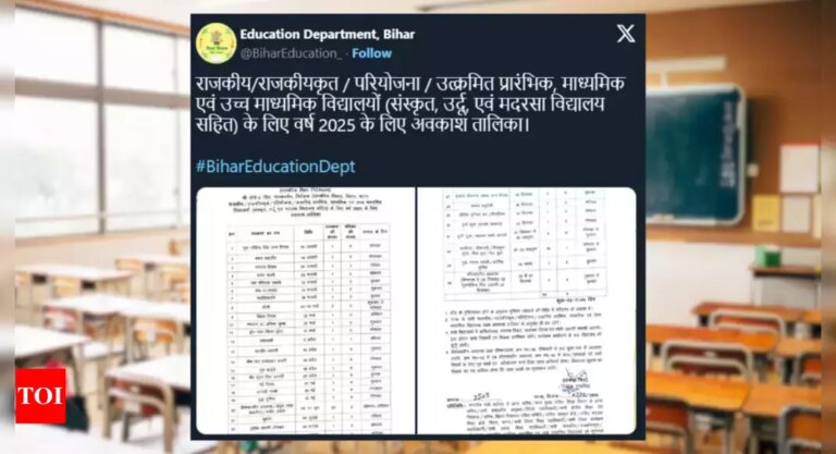 Bihar School Holidays 2025: Official list of holidays announced, check ...